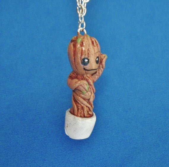 Baby Groot Charm Necklace