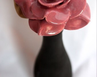 Popular items for ceramic rose on Etsy