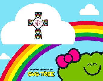 Popular items for cross monogram on Etsy