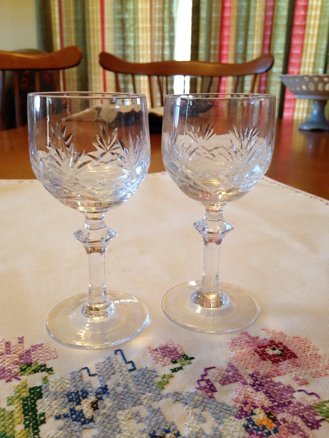 Two Cute Little Crystal Cordial Glasses – Haute Juice