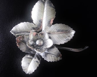 Medieval Brooch Pin Fastener Sterling Silver Gilt by SalonUber