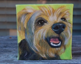 Yorkie art | Etsy