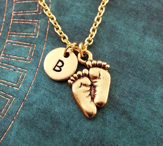 Collier de pieds de bébé petit collier personnalisé