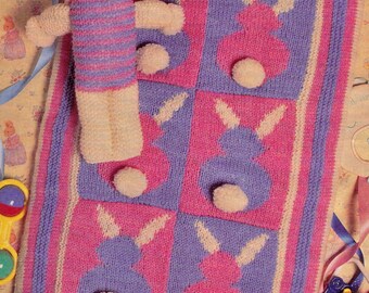 PICTUrE PATCHWoRK BABY CoT Blanket & ToY CuBe BLoCk PRam RuG