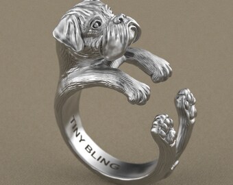 Boxer dog ring | Etsy