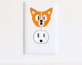 Electric Outlet Stickers by ElectricStickerCo on Etsy