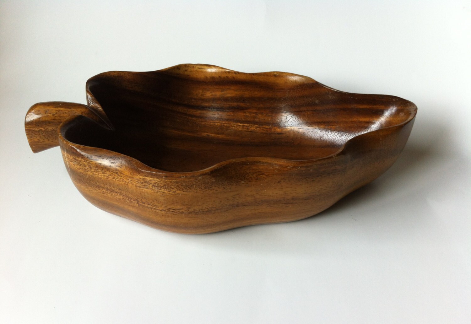 Vintage Leaf Shaped Wood Bowl – Haute Juice