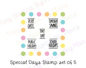 Clear Stamps for Planners by TinyStampsBigPlans on Etsy