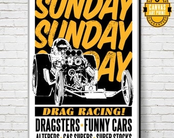 Drag racing posters | Etsy