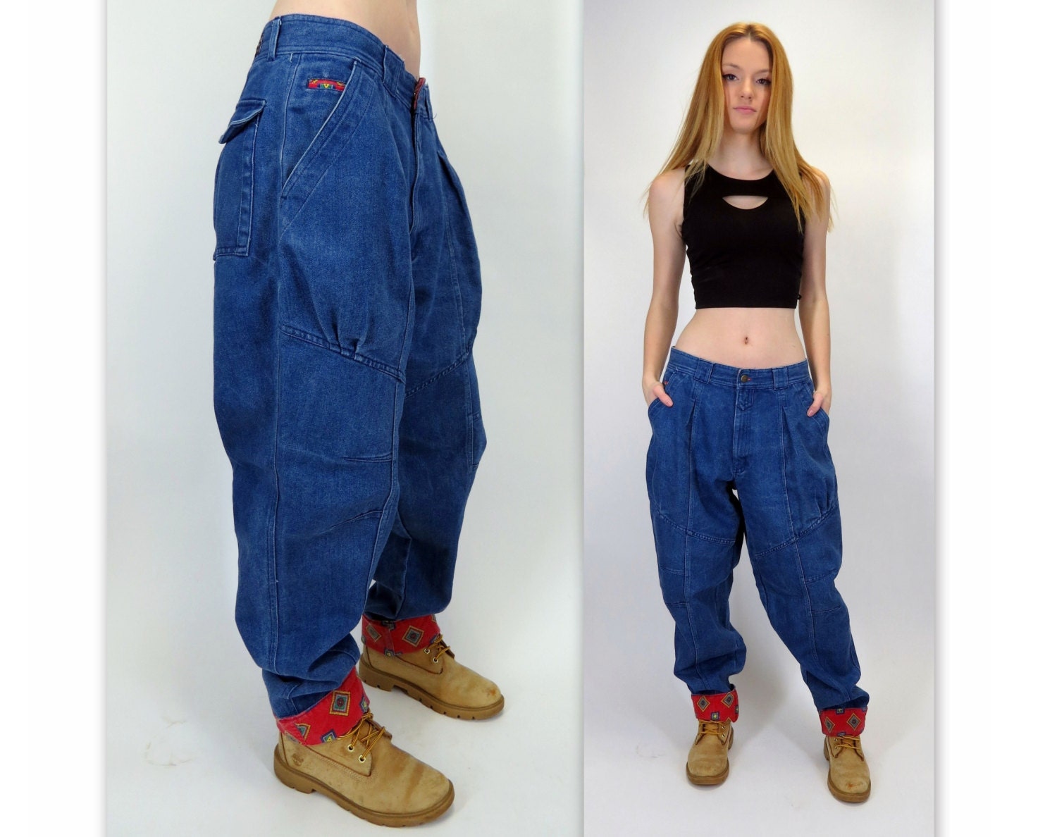 Denim Baggy Pants 90s IUCN Water