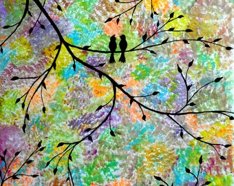 Unique colorful bird art related items | Etsy