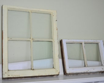 Antique Window Frames Vintage Window Set of 2
