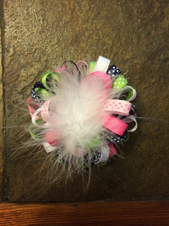 Items similar to Loopy Puff Hair Bow on Etsy