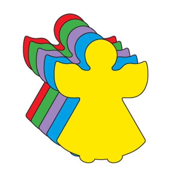 Angel Small Assorted Color Creative Cut-Outs