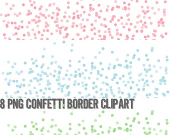 Popular items for confetti clip art on Etsy