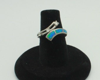 Sterling SIlver Fire Opal Ring