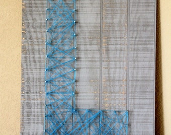 Popular items for letter string art on Etsy