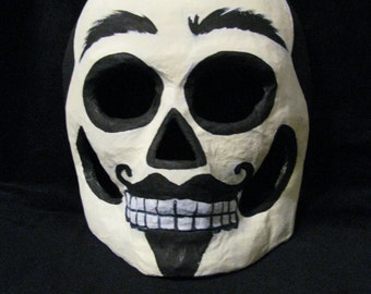 Day of the Dead Sugar Skull Mask, Dia de los Muertos Mascara, El Catrin ...