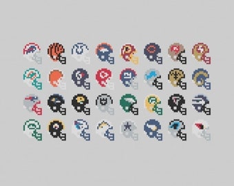 Football cross stitch | Etsy