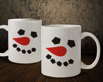 Snowman Face For Mug - Snowman Mug - Christmas Mug - Awesome Design Mug