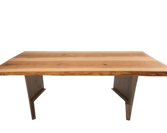 Live edge wood desk | Etsy