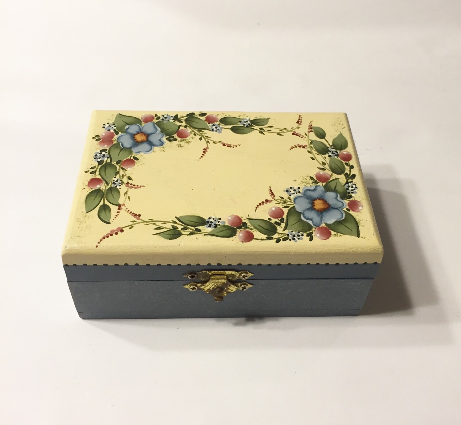 Vintage Hand Painted Trinket Box – Haute Juice