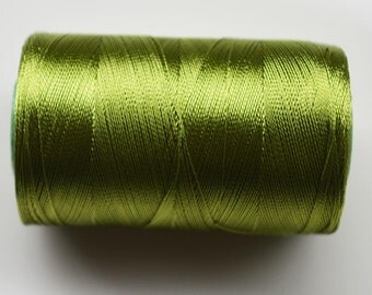 Mint Green Silk Thread Spool Art Silk Thread Hand / Machine
