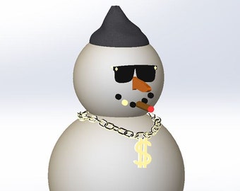 Thug Snowman Kit. Unique Snowmen for Unique People.