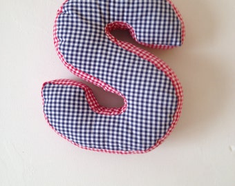 FABRIC LETTERS stuffed for hanging on the wall - Nursery Decor wall ...