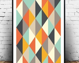 Harlequin pattern | Etsy