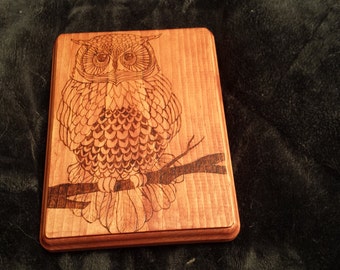 Owl wood burning | Etsy