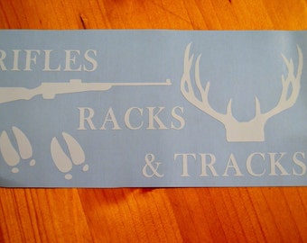 Outdoor Vinyl Dogs Chasing Deer Decal