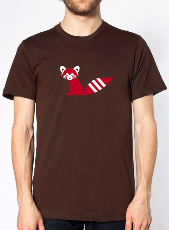 RED PANDA T-Shirt Boys by AliveClothingShirts on Etsy
