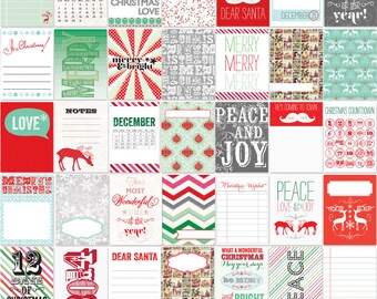 Printable DECEMBER DAILY NUMBERS red 3 2 1.5 or 1 inch