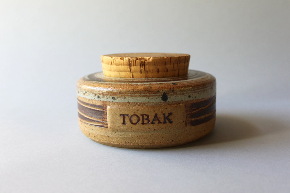 Tue Poulsen Tobak Jar / Danish Mid Century by HolliePoint on Etsy