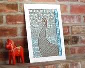 Linocut Woodcut and Airport Art Prints by BoardingAllRows on Etsy