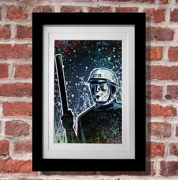 THX 1138 Art Print. Chrome Robot George Lucas Joe by joebadonart