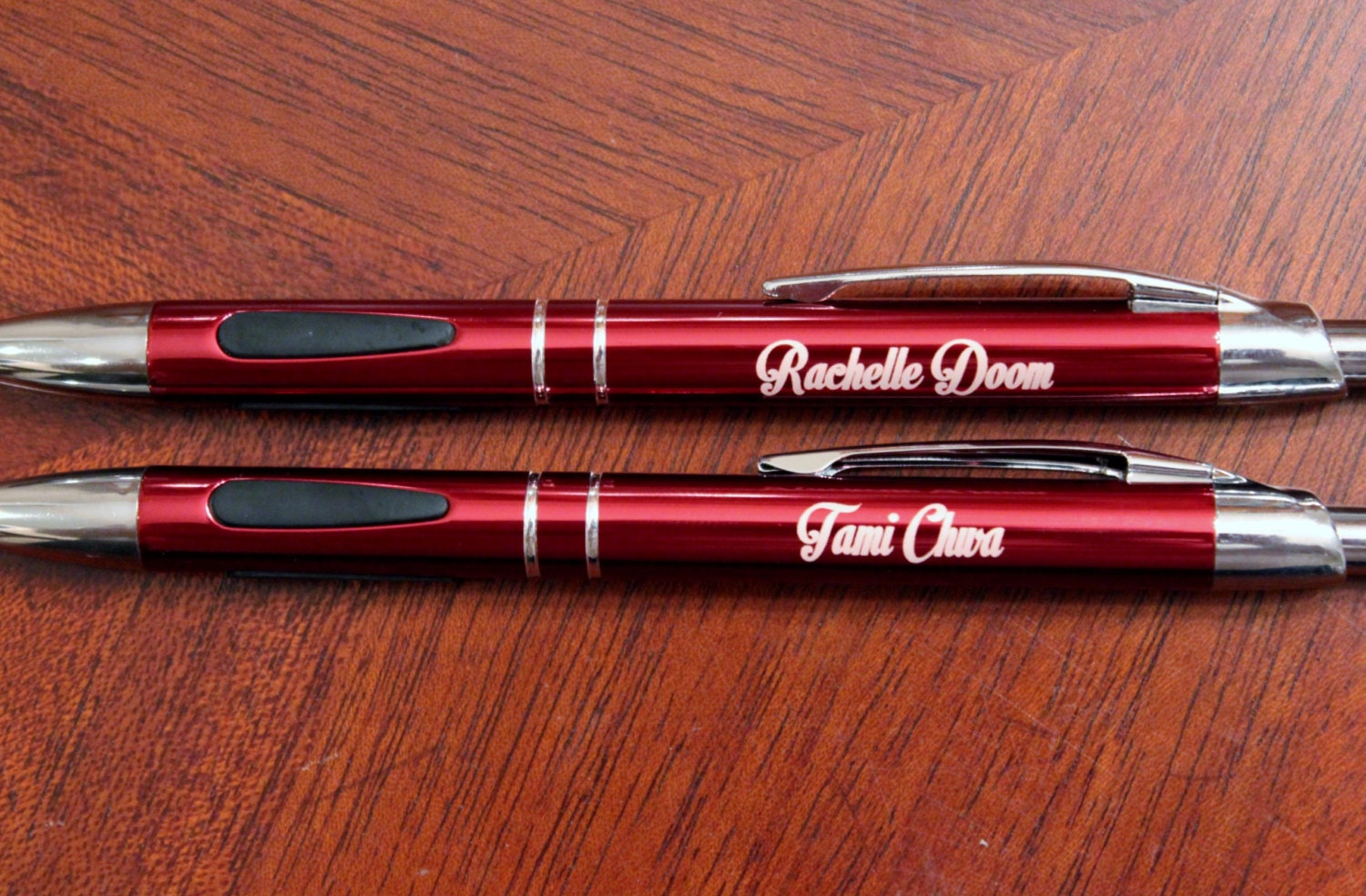 Personalized Ballpoint Pen With Rubber Grippers Set Of 13