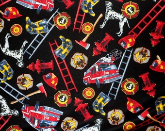 Popular items for fireman fabric on Etsy