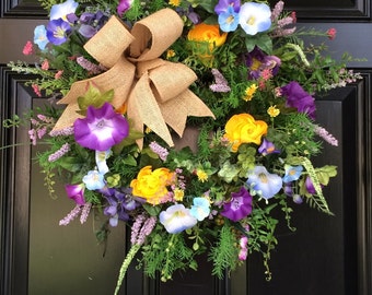 Spring door wreath FREE SHIPPING