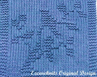 Knitting Cloth Pattern ROVER by ezcareknits on Etsy