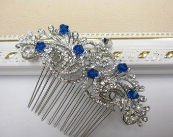 Popular items for blue hair comb on Etsy