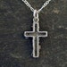 Sterling Silver Cross Pendant on a Sterling Silver Chain
