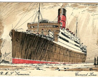 Popular items for cunard line on Etsy