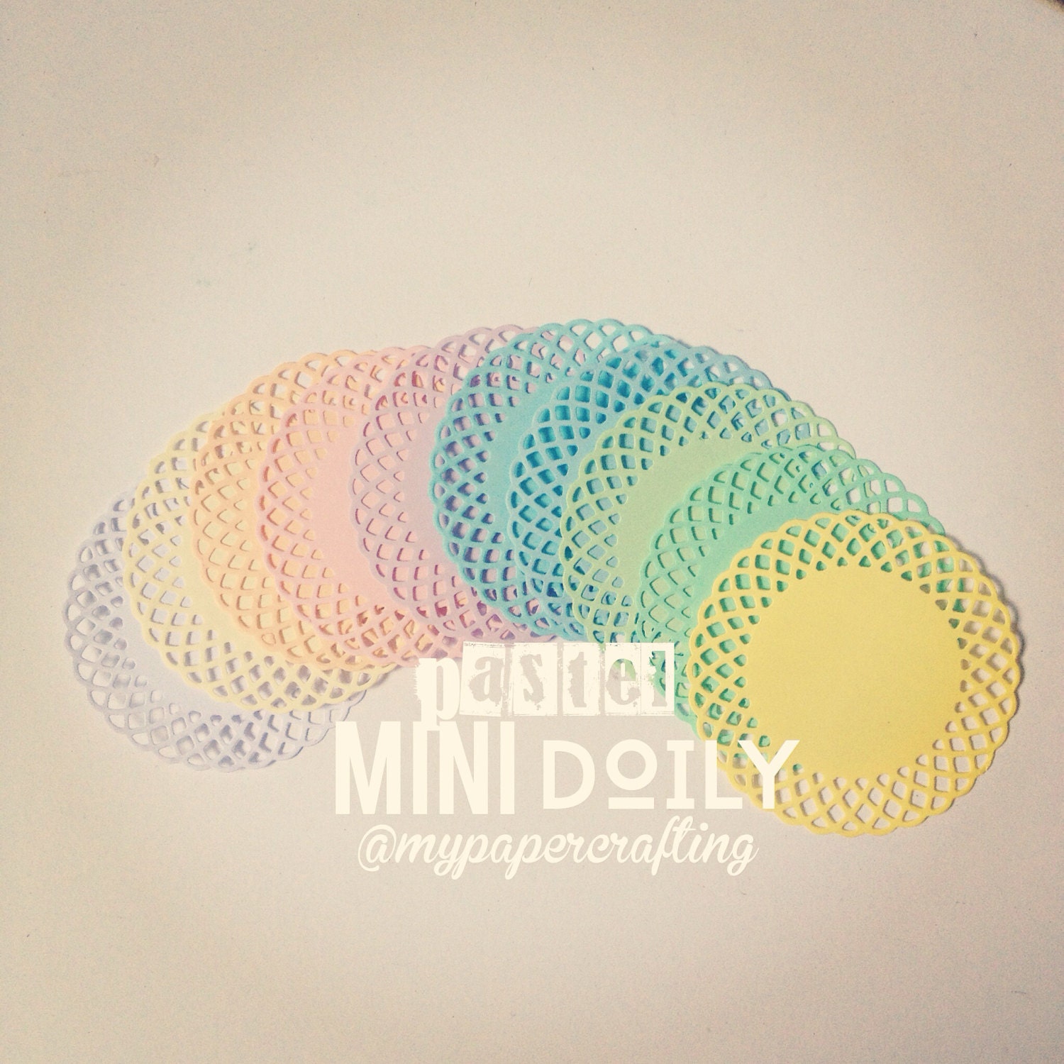 Pastel Doily paper for Scrapbooks card making wedding