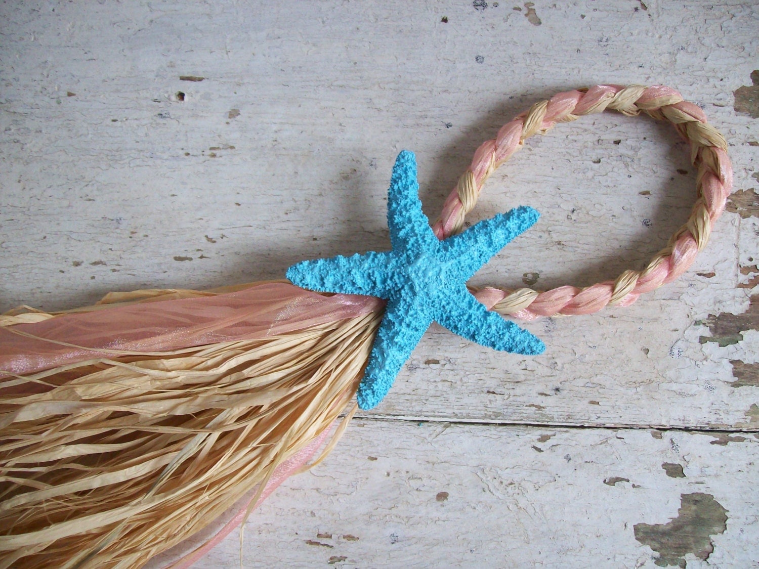 Painted Starfish Chair Decoration Beach Aisle Decor