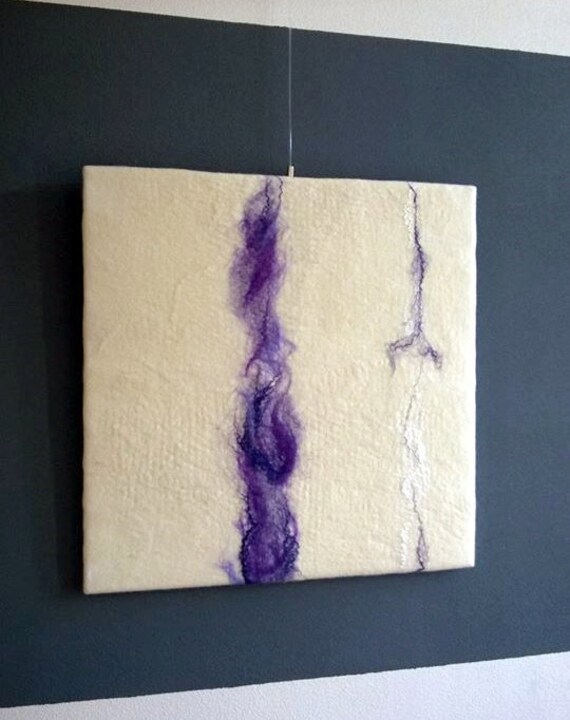 Felt art wall panel Felt like paint wool and by StudioNamenia