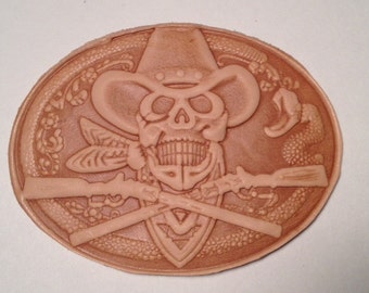 Skull leather stamp | Etsy