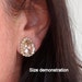 Blush earringsblush pink stud earringsBlush pink