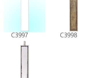 Rectangle bezels | Etsy